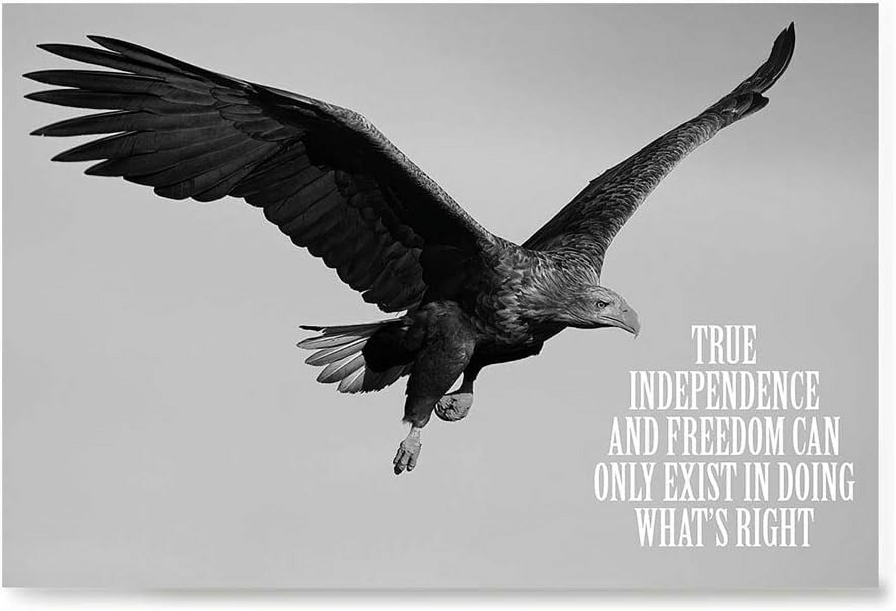 AEFER Most Popular Eagle Theme Quote Posters - Power Strength Brave ...