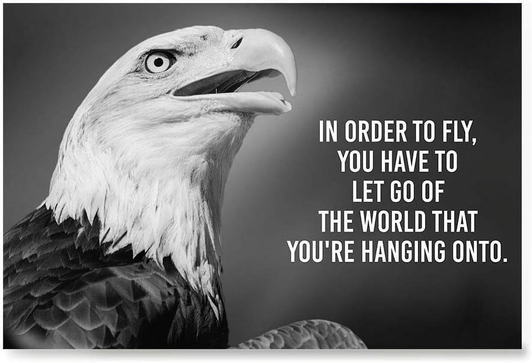 AEFER Most Popular Eagle Theme Quote Posters - Power Strength Brave ...