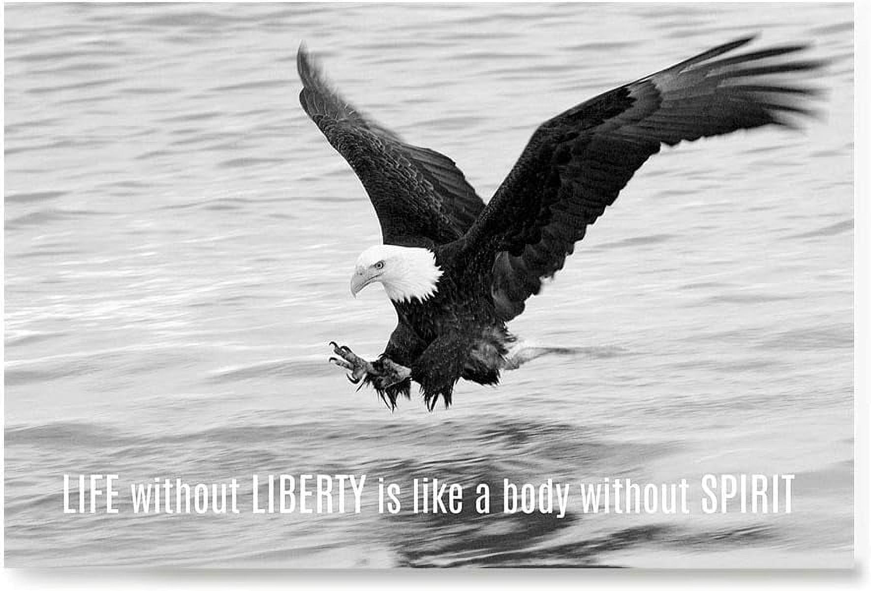 AEFER Most Popular Eagle Theme Quote Posters - Power Strength Brave ...