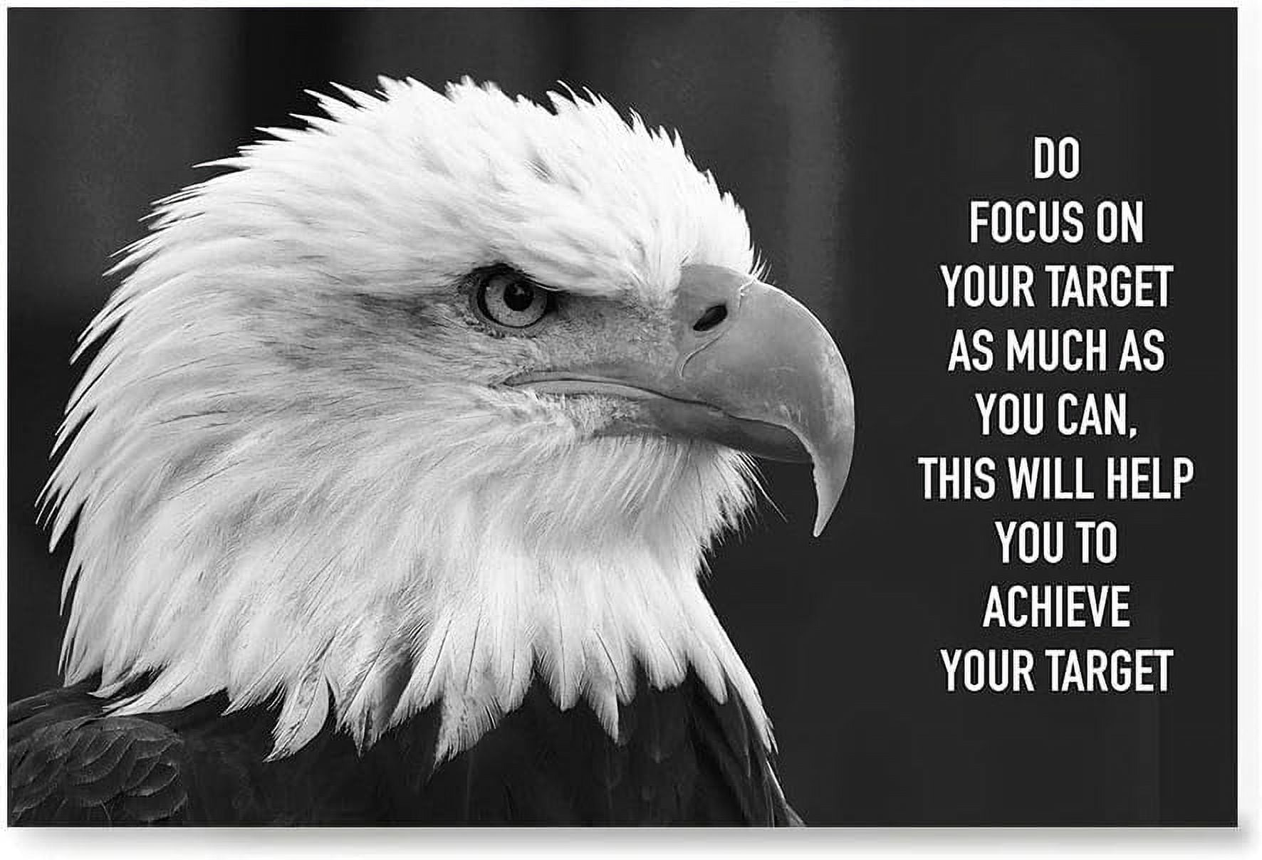 AEFER Most Popular Eagle Theme Quote Posters - Power Strength Brave ...
