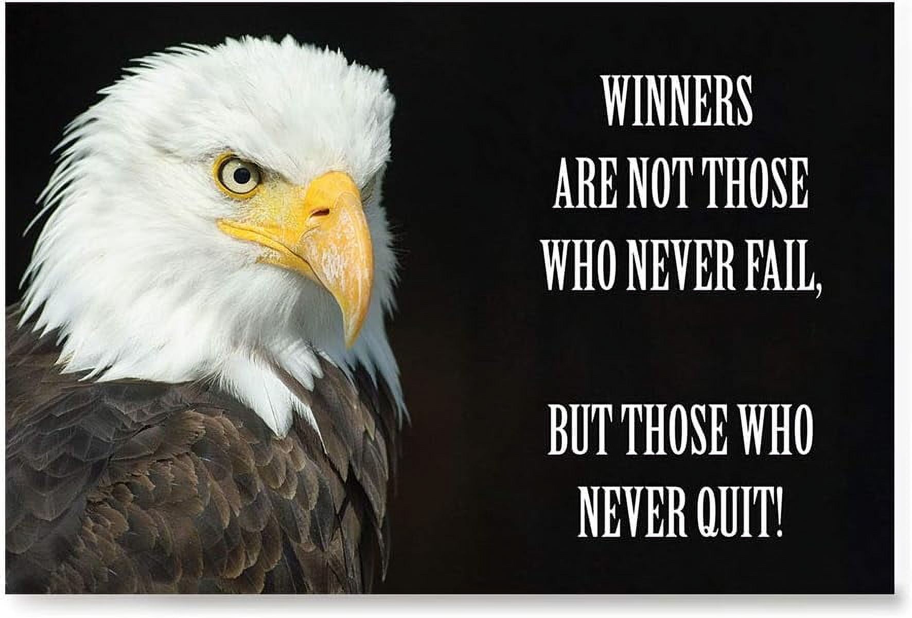 AEFER Most Popular Eagle Theme Quote Posters - Power Strength Brave ...