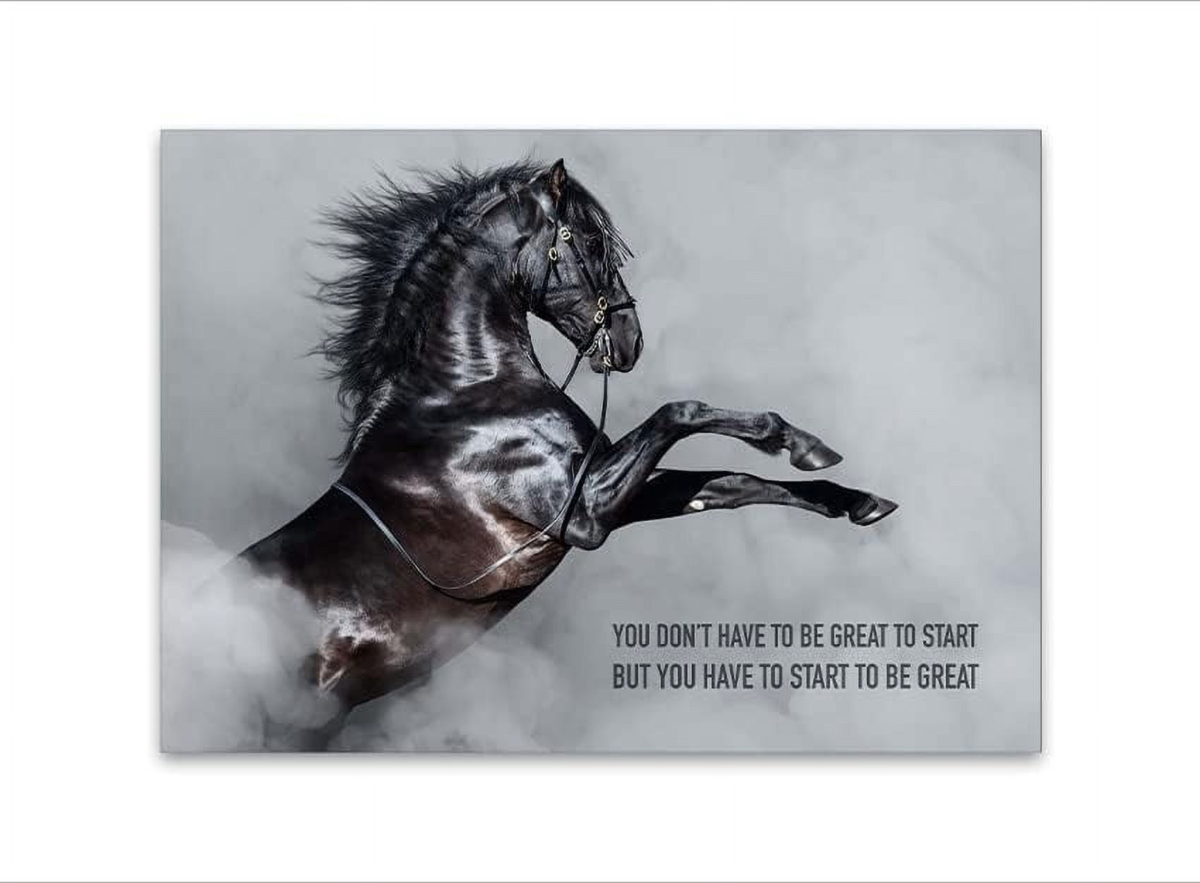 AEFER Most Popular Horse Theme Quote Posters - Power Strength Elegant ...