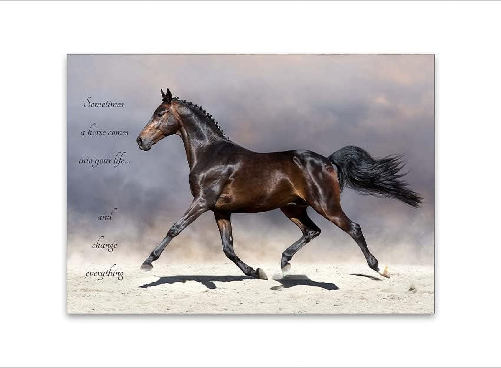AEFER Most Popular Horse Theme Quote Posters - Power Strength Elegant ...