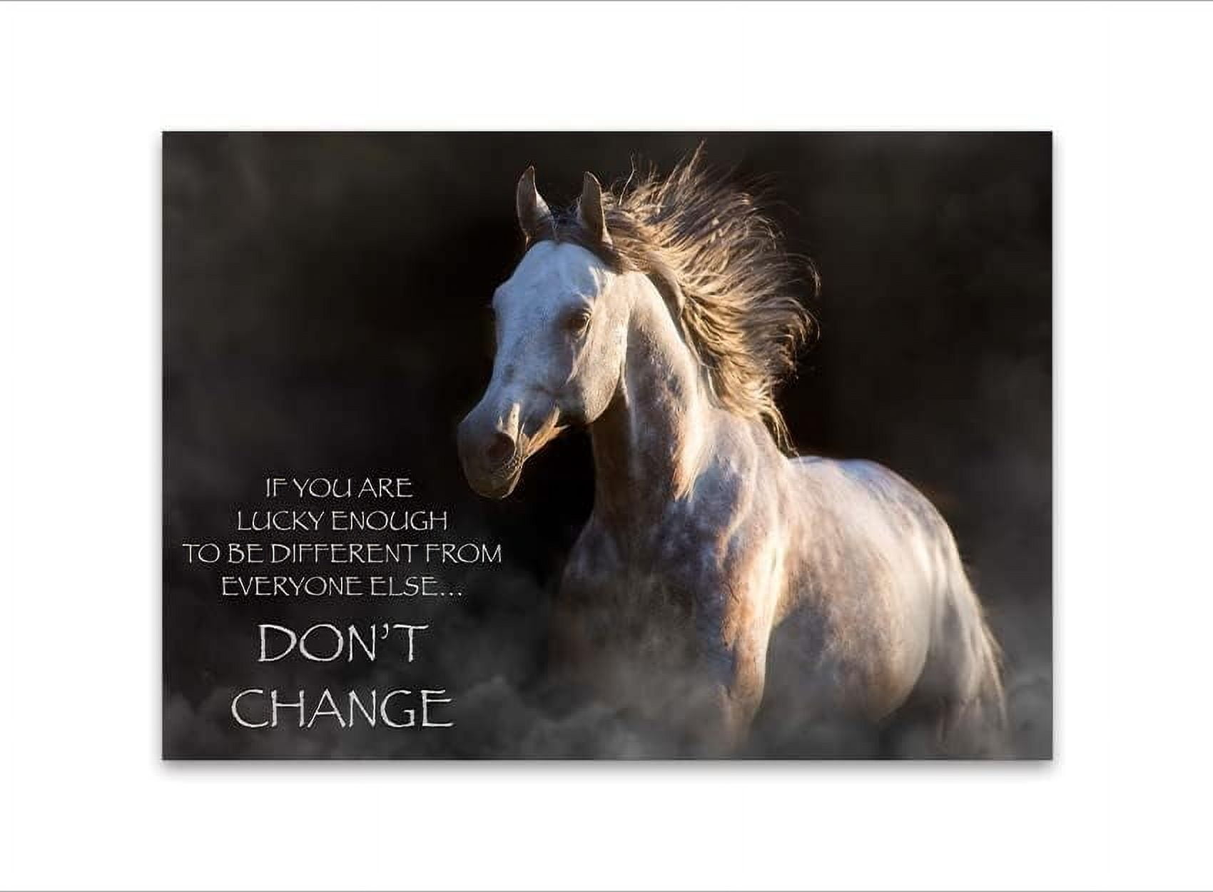 AEFER Most Popular Horse Theme Quote Posters - Power Strength Elegant ...