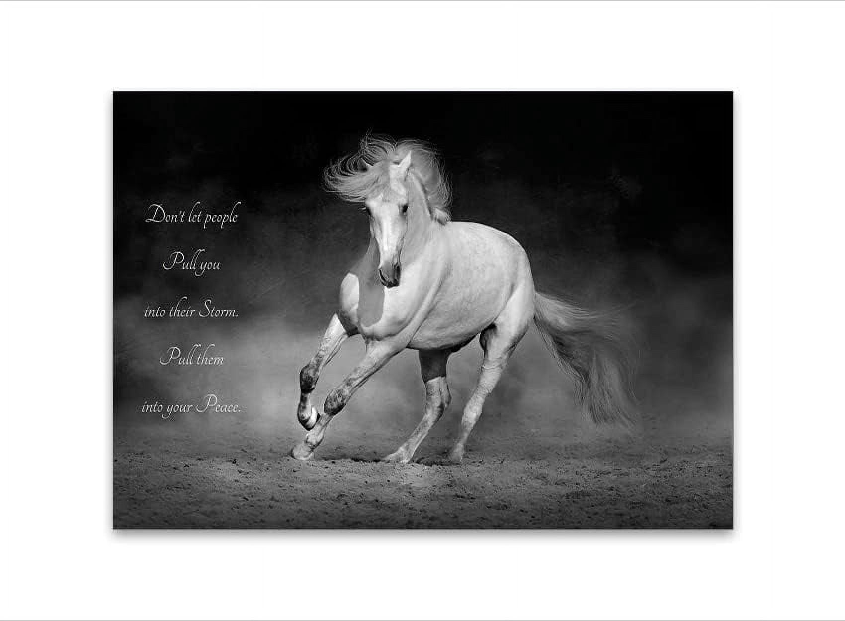 AEFER Most Popular Horse Theme Quote Posters - Power Strength Elegant ...