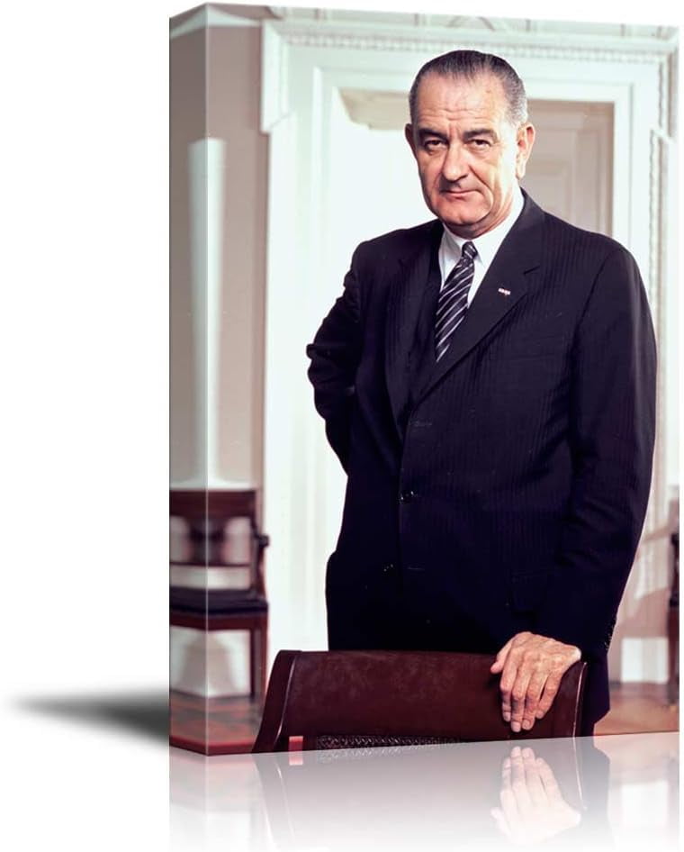AEFER Portrait of Lyndon B. Johnson (36th President of The United ...