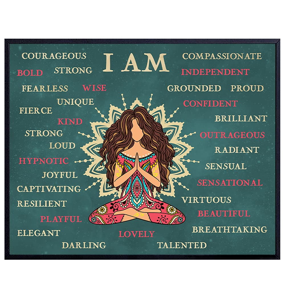 AEFER Positive Affirmations Wall Decor-Motivational Wall Art Posters ...