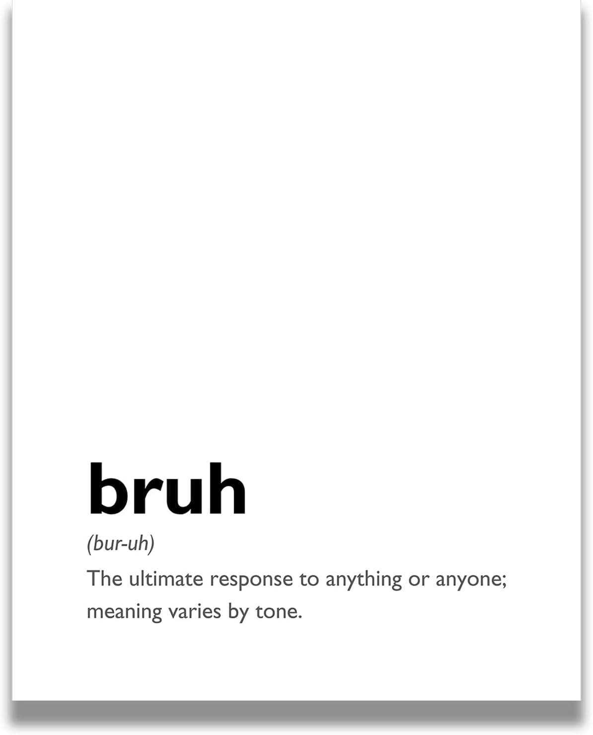 AEFER-Poster-Bruh-Definition-Wall-Art-Funny-Gift-for-Boys-Teens-Men ...