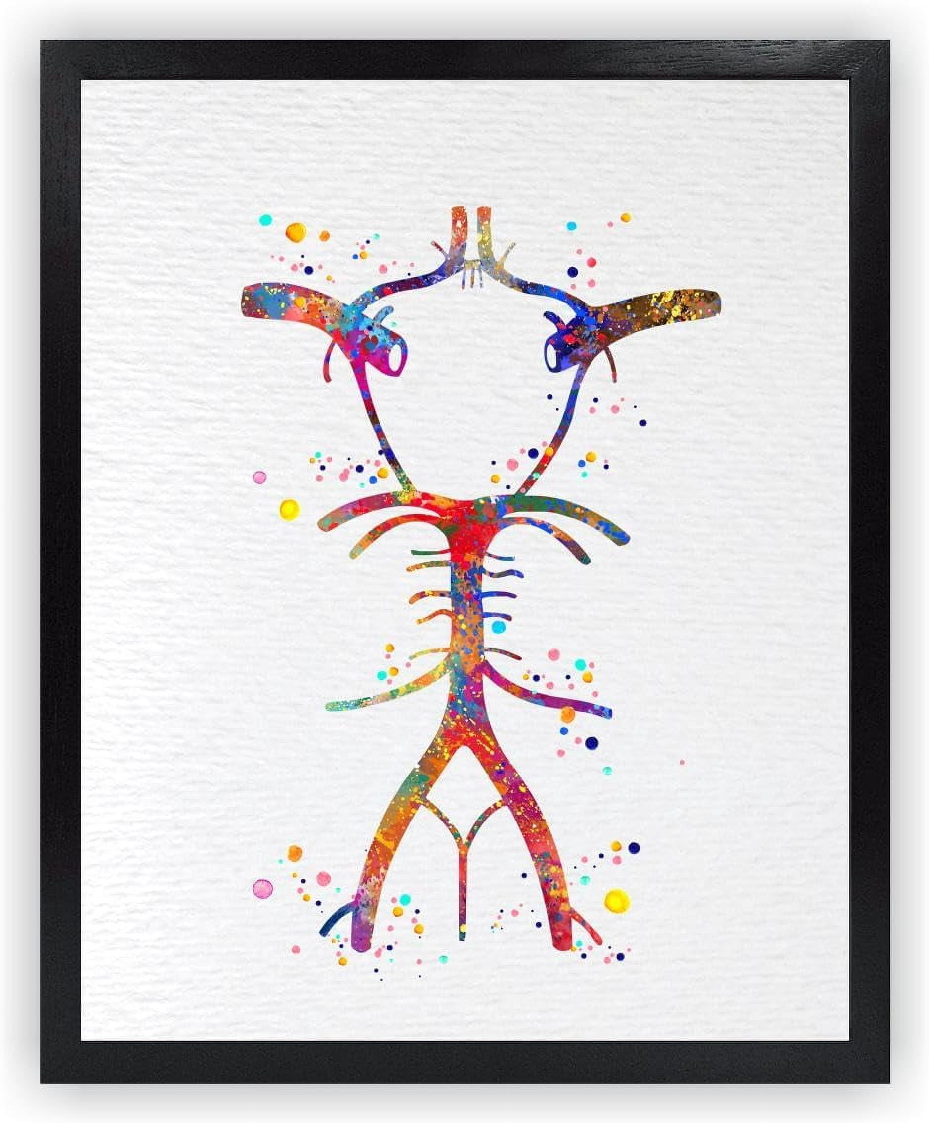 AEFER-Poster-Circle-Of-Willis-Watercolor-Print-Arteries-Brain-Medical ...