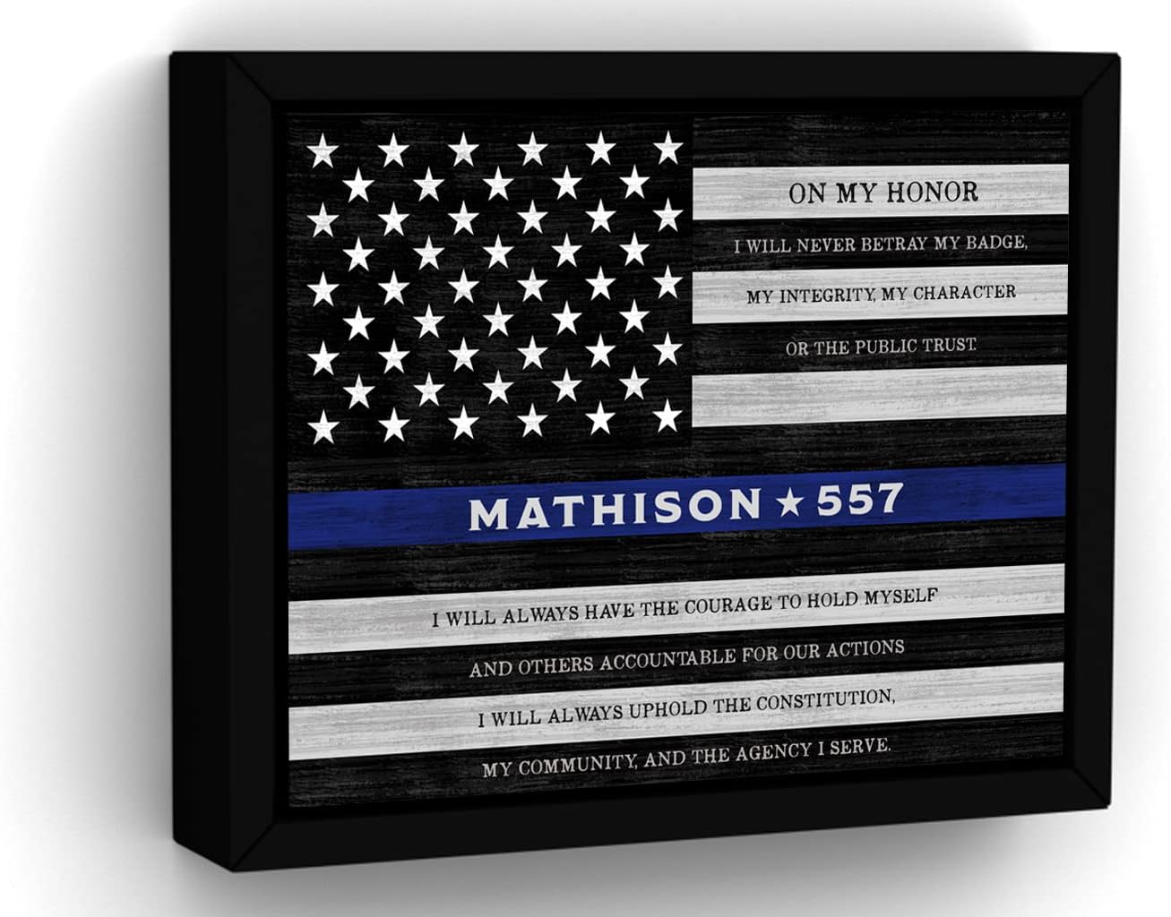 AEFER-Poster-Custom-Police-Officer-Oath-Name-Sign-Personalized-Law ...