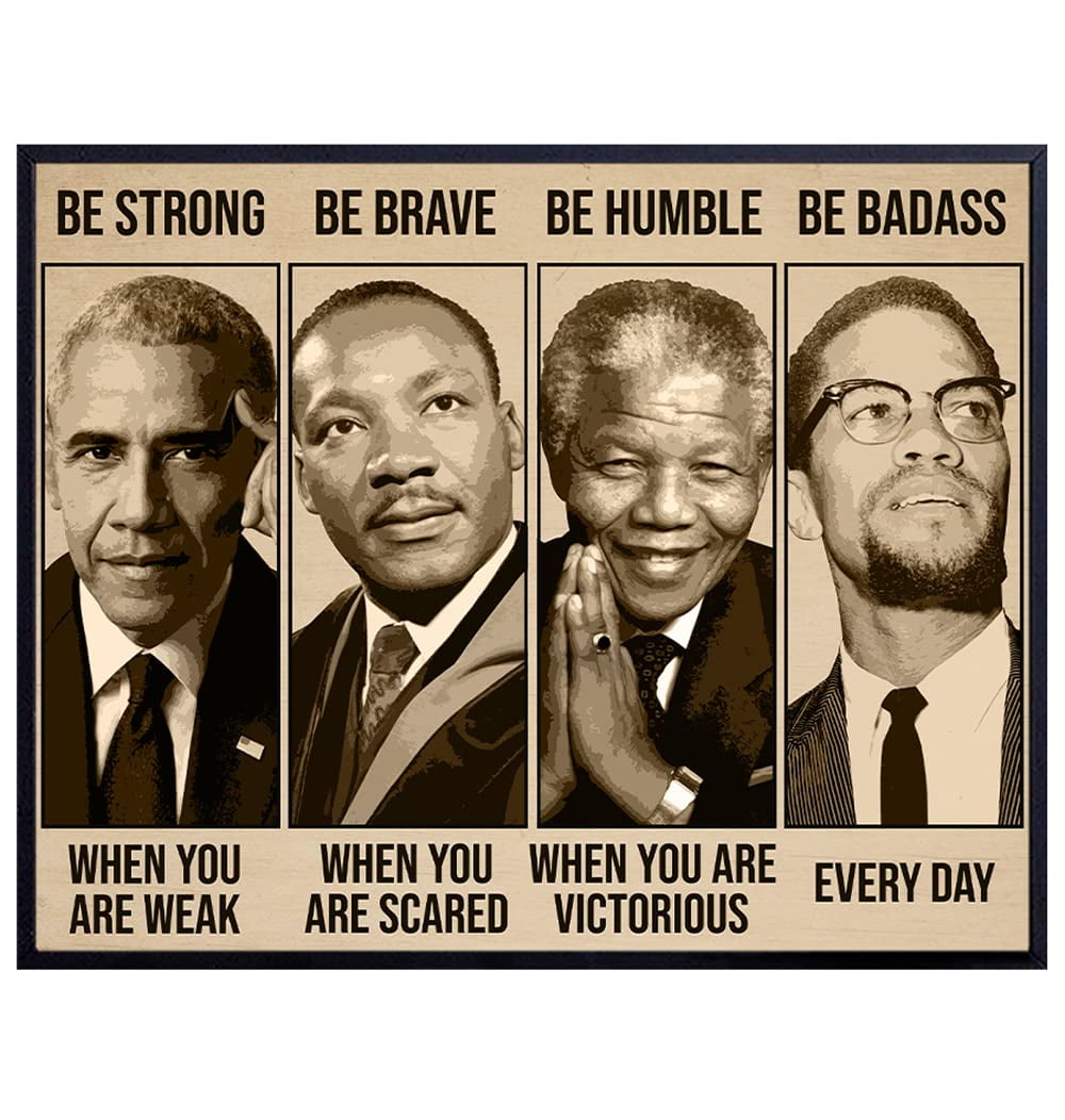 AEFER-Poster-Inspirational-African-American-Wall-Art-&-Decor-Be-Strong ...