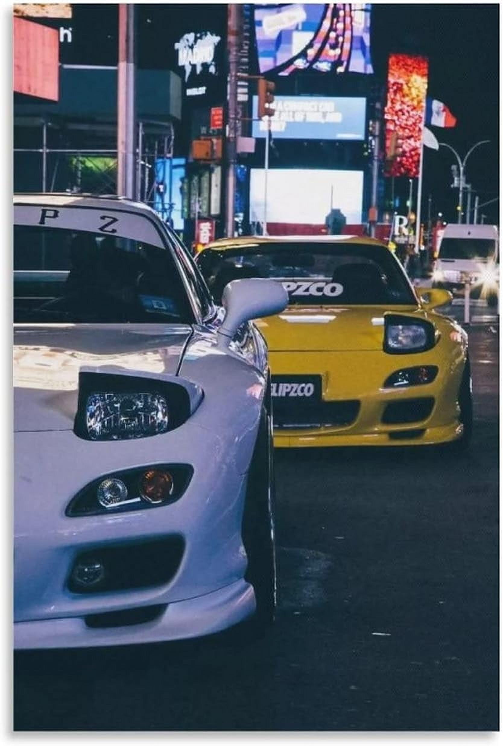 AEFER-Poster-Jdm-Cars-Art-Japenese-Street-Night-Scene-Style-Poster-Art ...