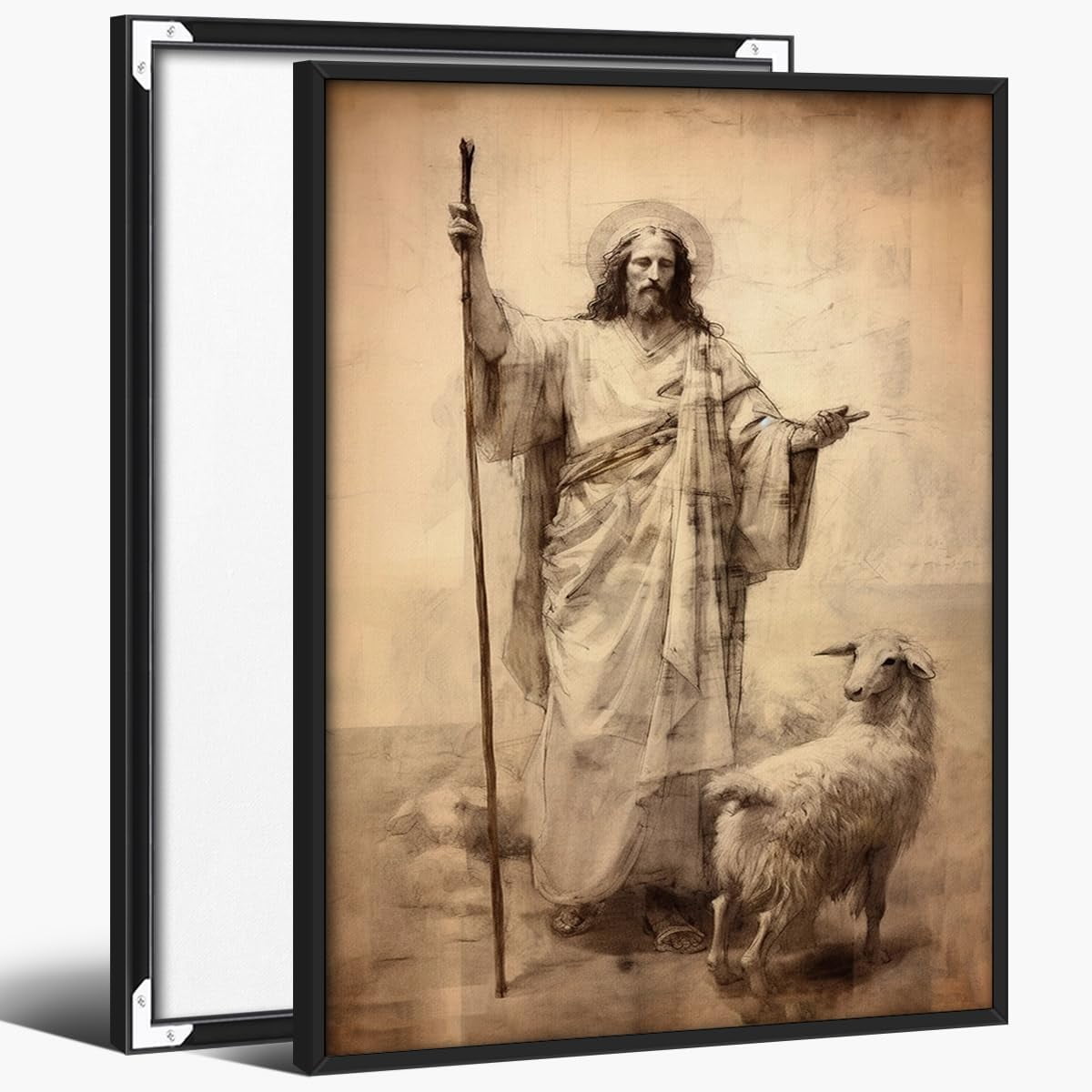 AEFER-Poster-Jesus-Paintings-Wall-Art-Christian-Canvas-Print-Poster ...