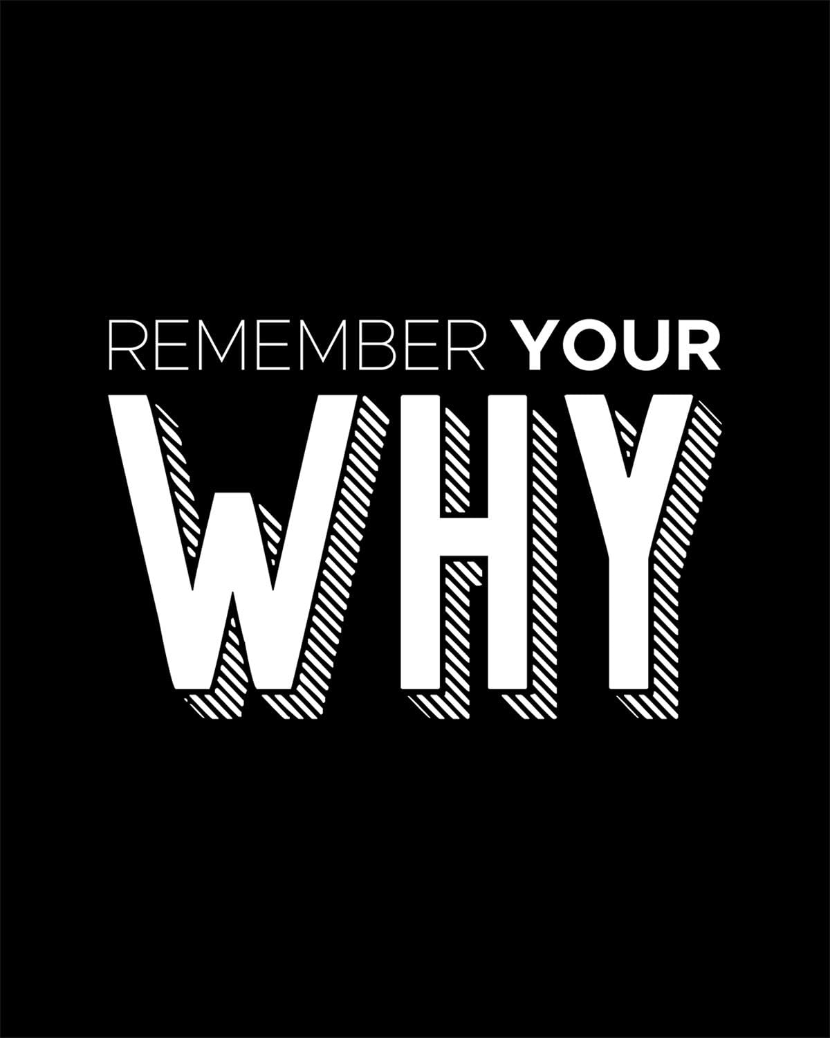 AEFER-Poster-Remember-Your-Why-Wall-DecorArt-Print-with-a-black ...