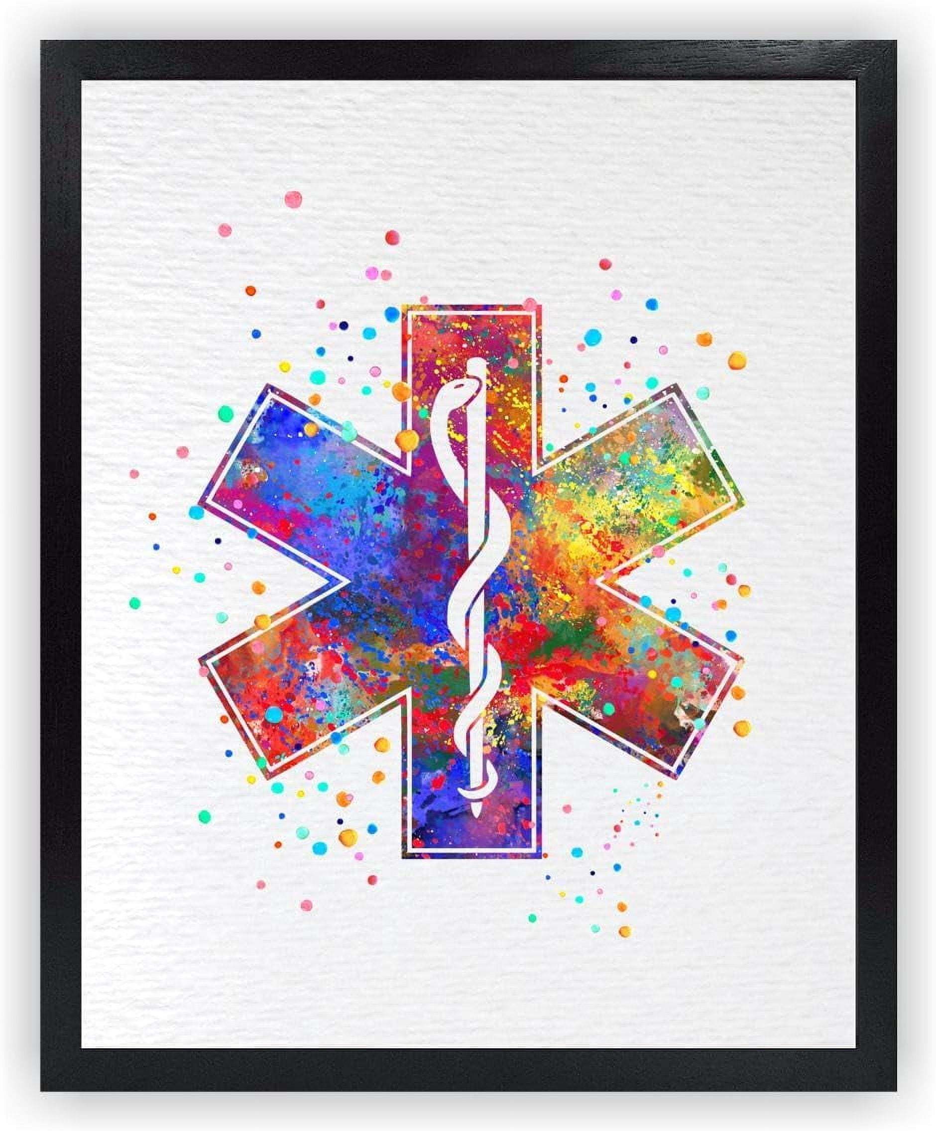 AEFER-Poster-Rod-of-Asclepius-Doctor-Nurse-Medical-Art-Science-Hospital ...