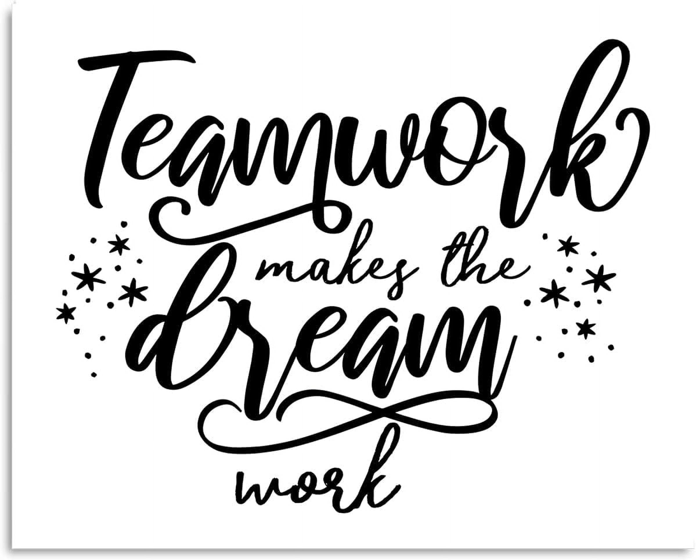 AEFER-Poster-Teamwork-Makes-The-Dream-Work-Motivational-Quote-Wall-Art ...