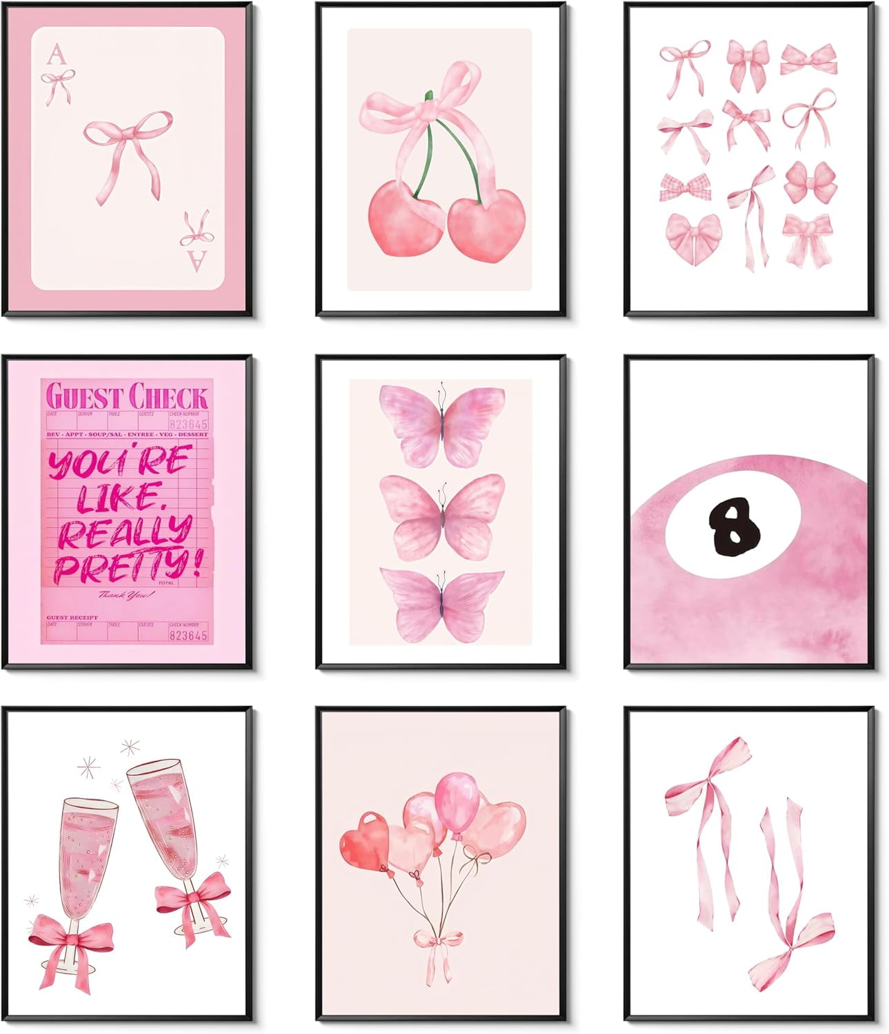 AEFER Posters Wall Art Set of 9 Wall Decor Home Decor - Walmart.com