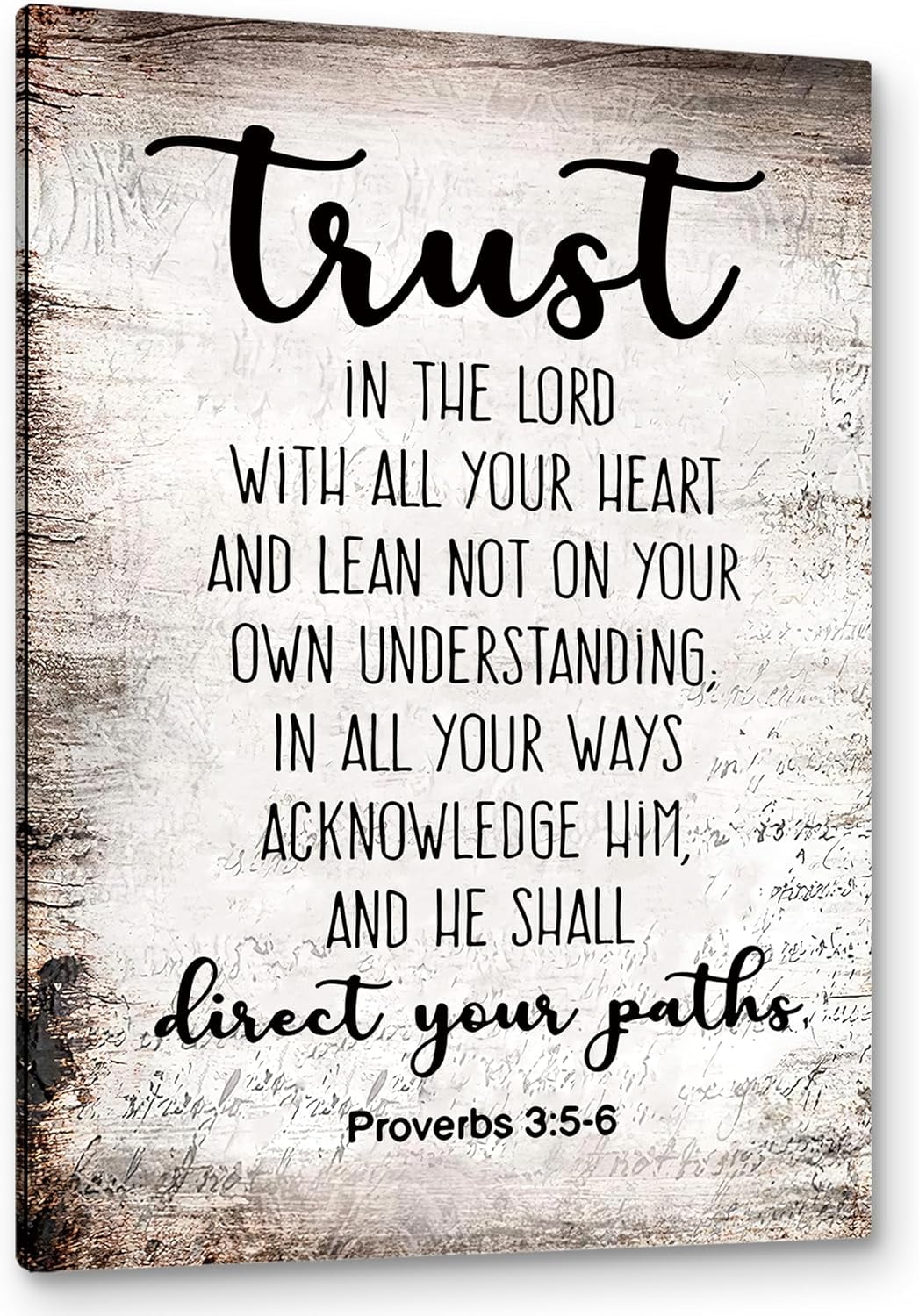 AEFER Proverbs 3:5-6 Trust In The Lord With All Your Heart Christian ...