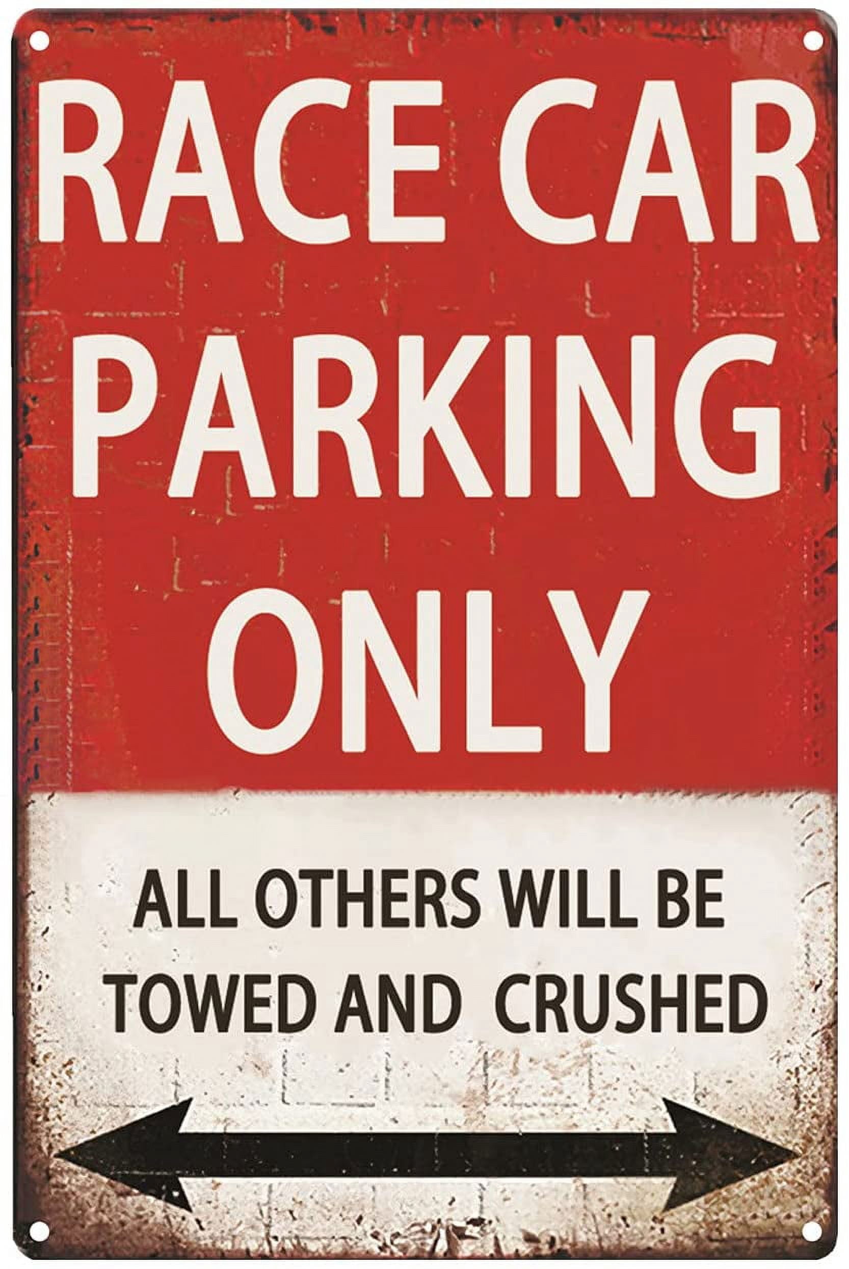AEFER Race Car Room Decor For Boys，Vintage Car Metal Tin Signs Bedroom ...
