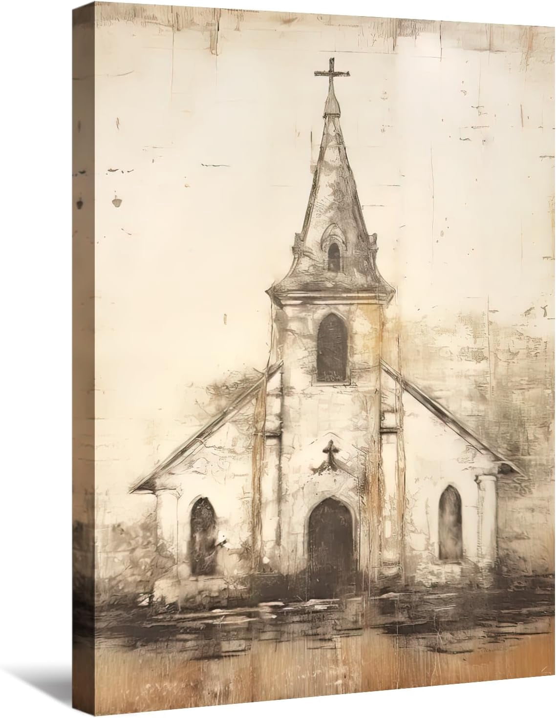 AEFER Religion Wall Art Church Canvas Prints Wall Decor Vintage ...