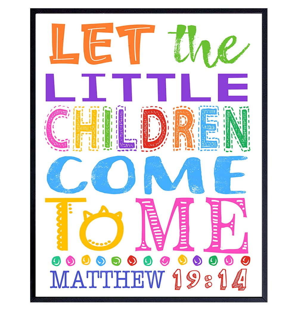 AEFER Religious Scripture Wall Decor for Boys Room Art, Girls Bedroom ...