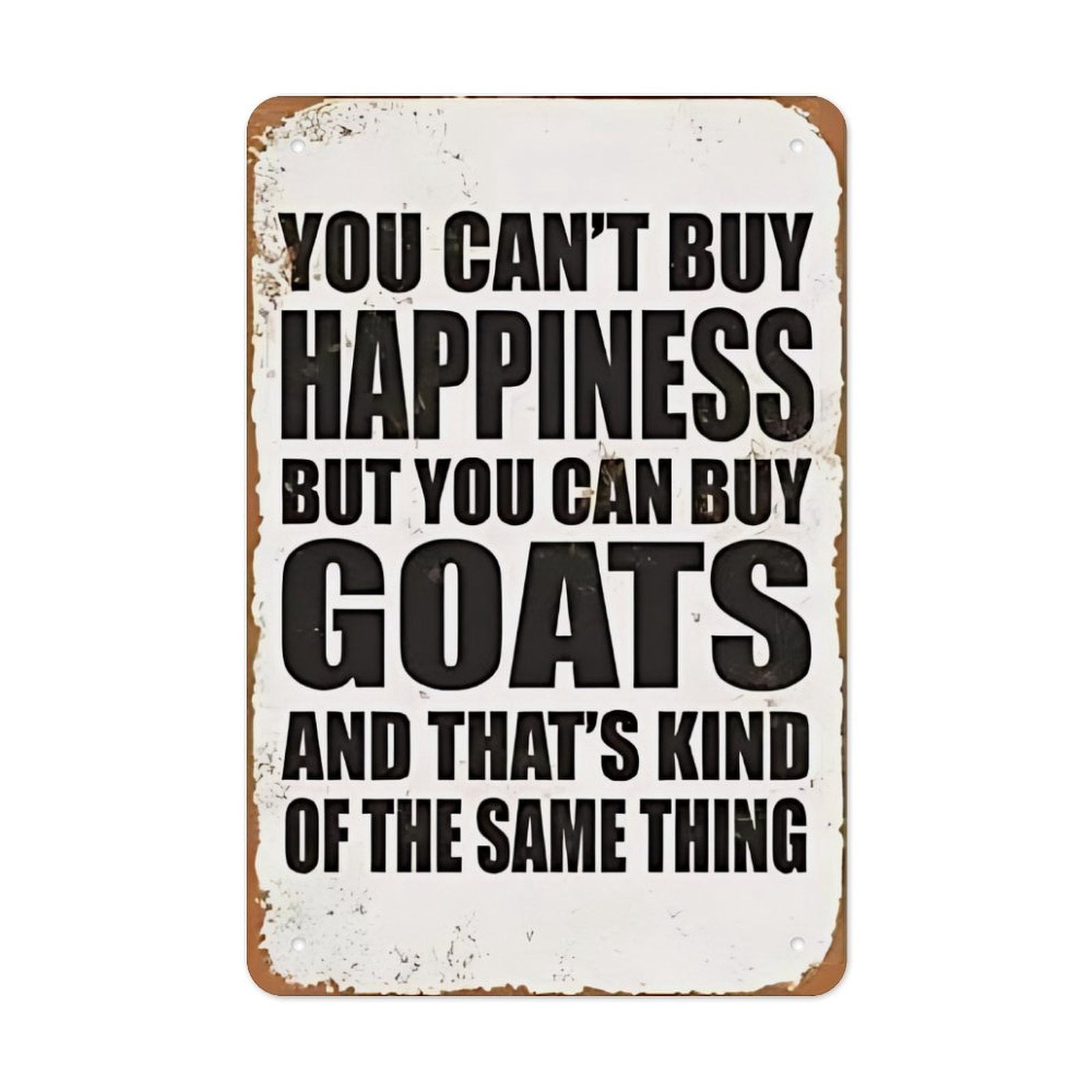 AEFER Retro Vintage Funny goats Metal tin Sign Garage Kitchen Decor ...