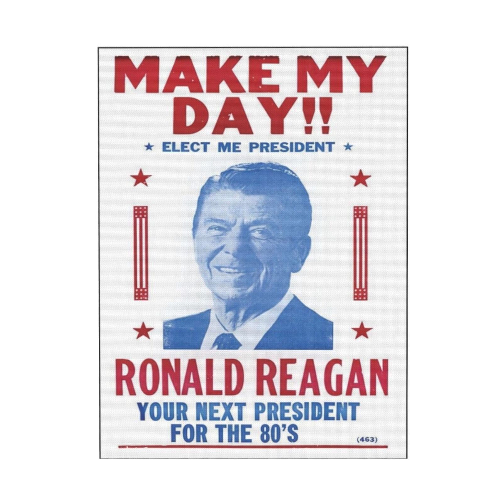 AEFER Ronald Reagan for President "Make My Day" Vintage Style Poster ...
