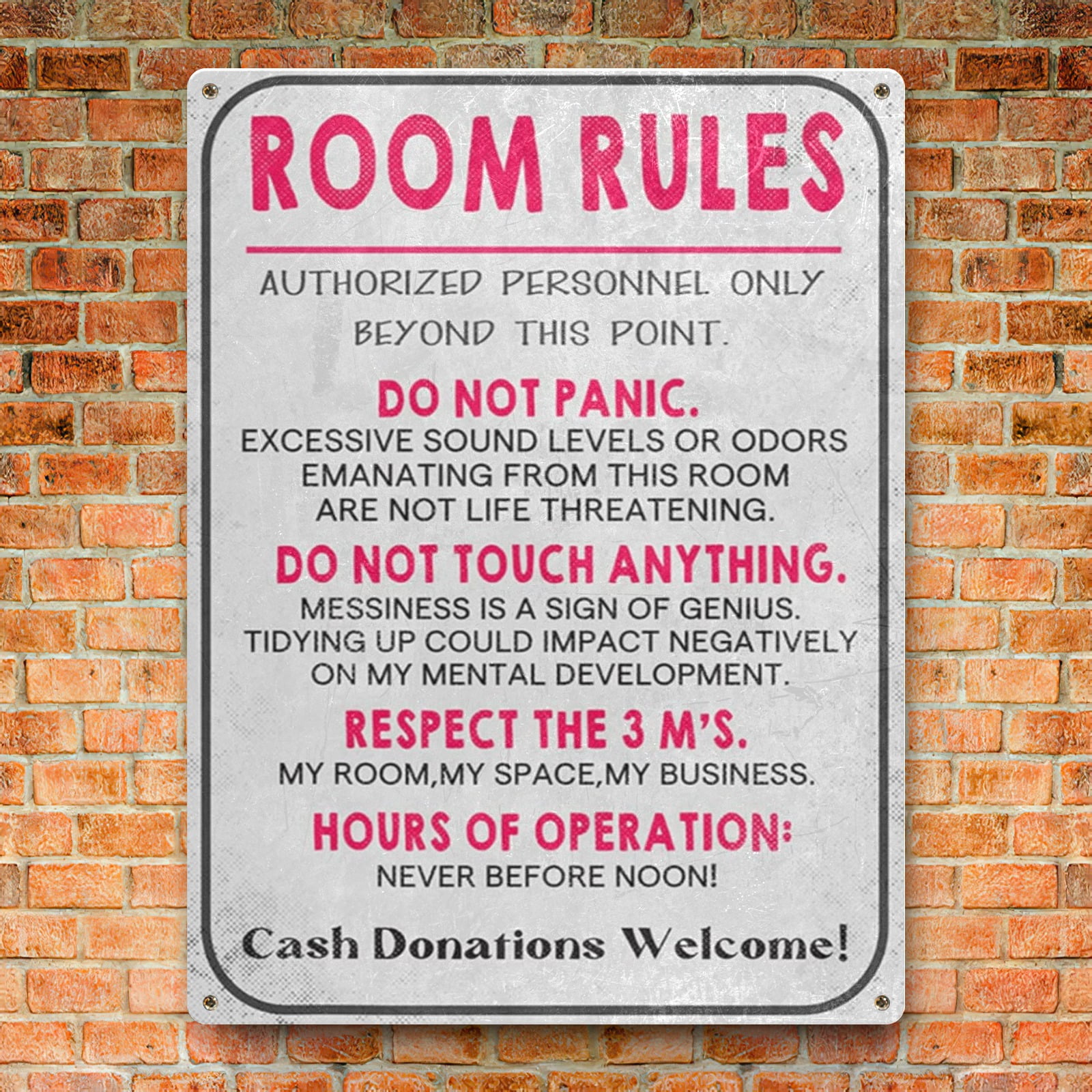 AEFER Room Sign For Teen Girls Bedroom Door Decor Teen Boy Room Signs ...