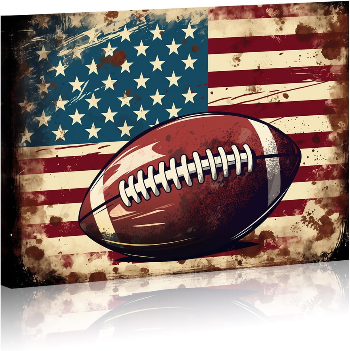 AEFER Rugby and Flag Pictures Sports Themed Home Decor Featuring ...