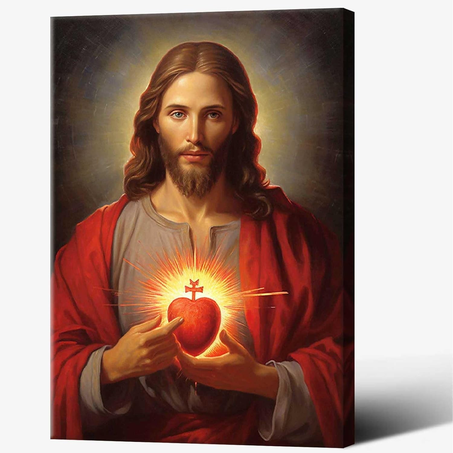 AEFER Sacred Heart of Jesus Poster Art Divine Mercy Painting Christ ...