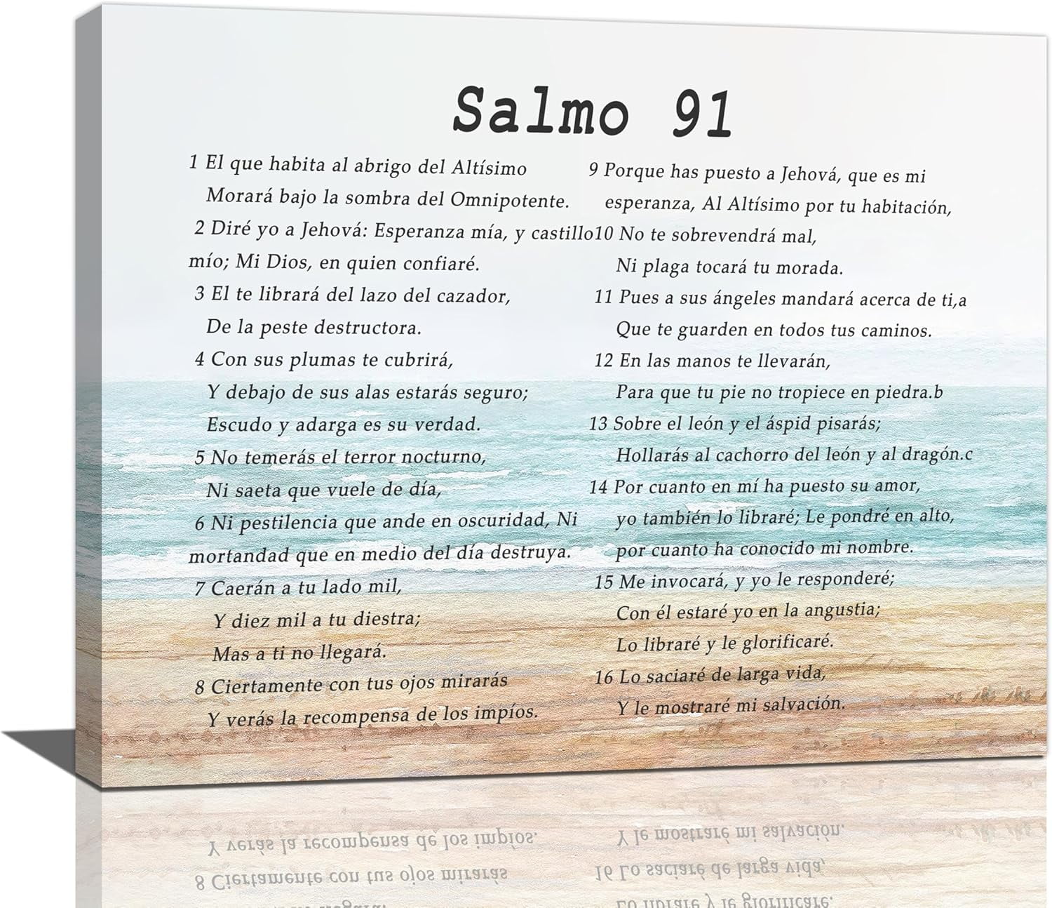 AEFER Salmo 91 Wall Art Psalm 91 Wall Decor En EspañOl Para Pared ...