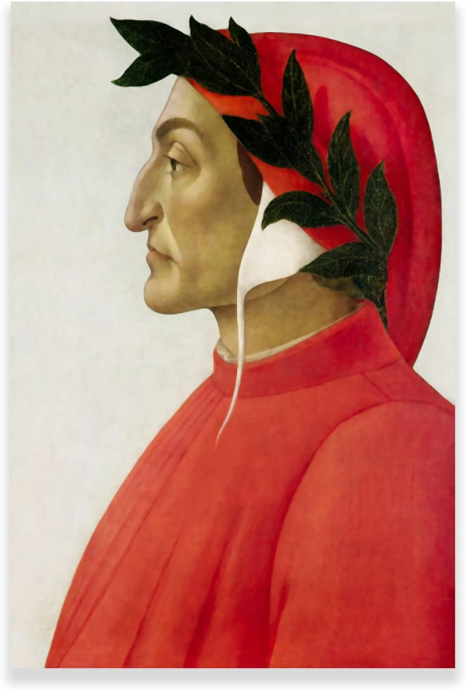 AEFER Sandro Botticelli Wall Art Portrait of Dante Poster Portrait ...