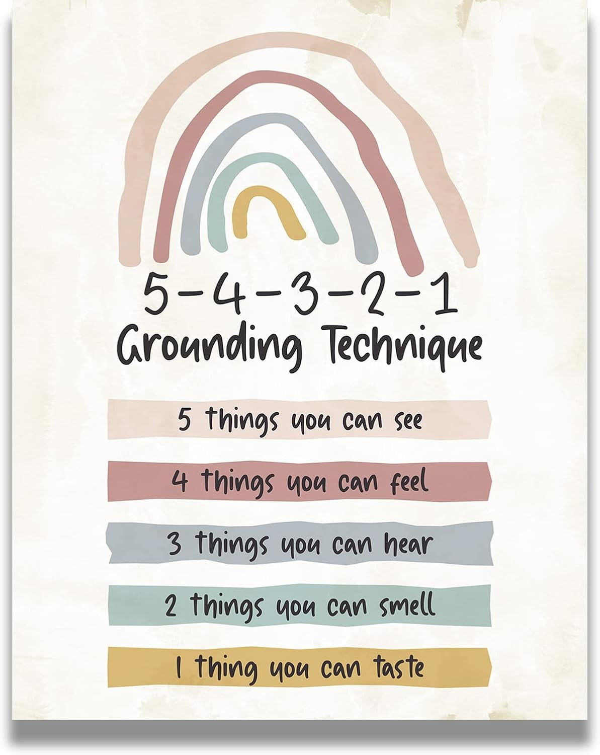 AEFER School Psychologist, Counseling Office Decor Grounding Technique ...