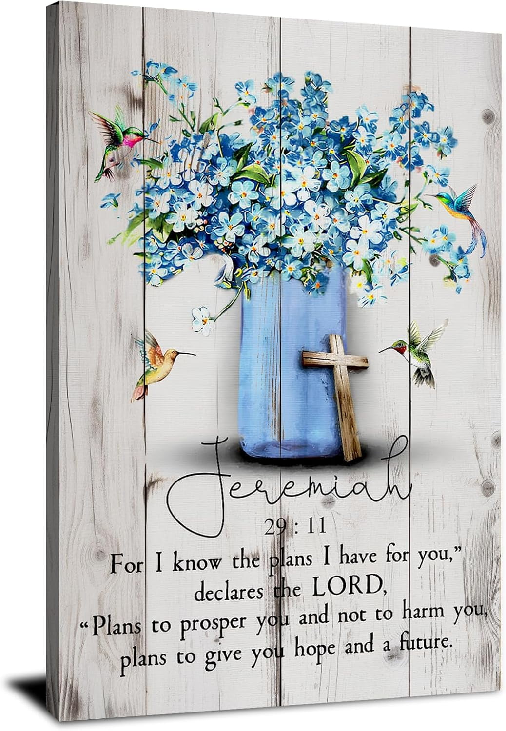 AEFER Scripture Jeremiah Wall Art Christian Bible Verses Canvas Prints ...