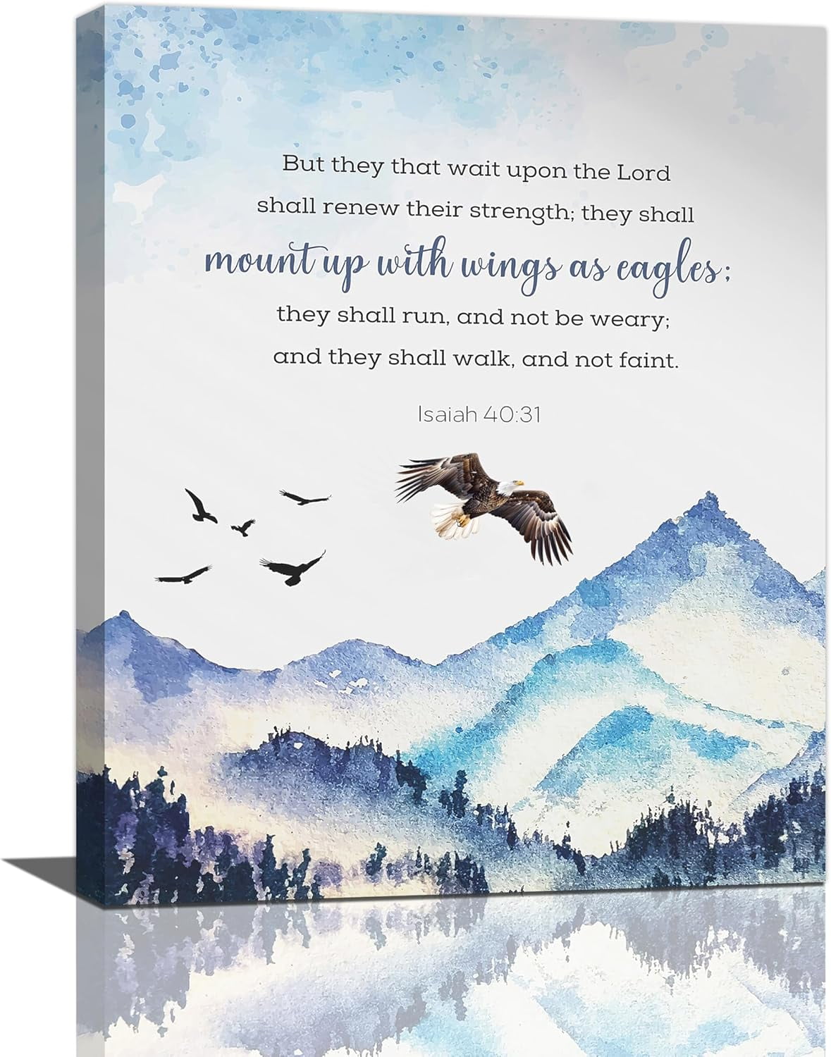 AEFER Scripture Wall Art Bible Verse Wall Decor Christian Inspirational ...