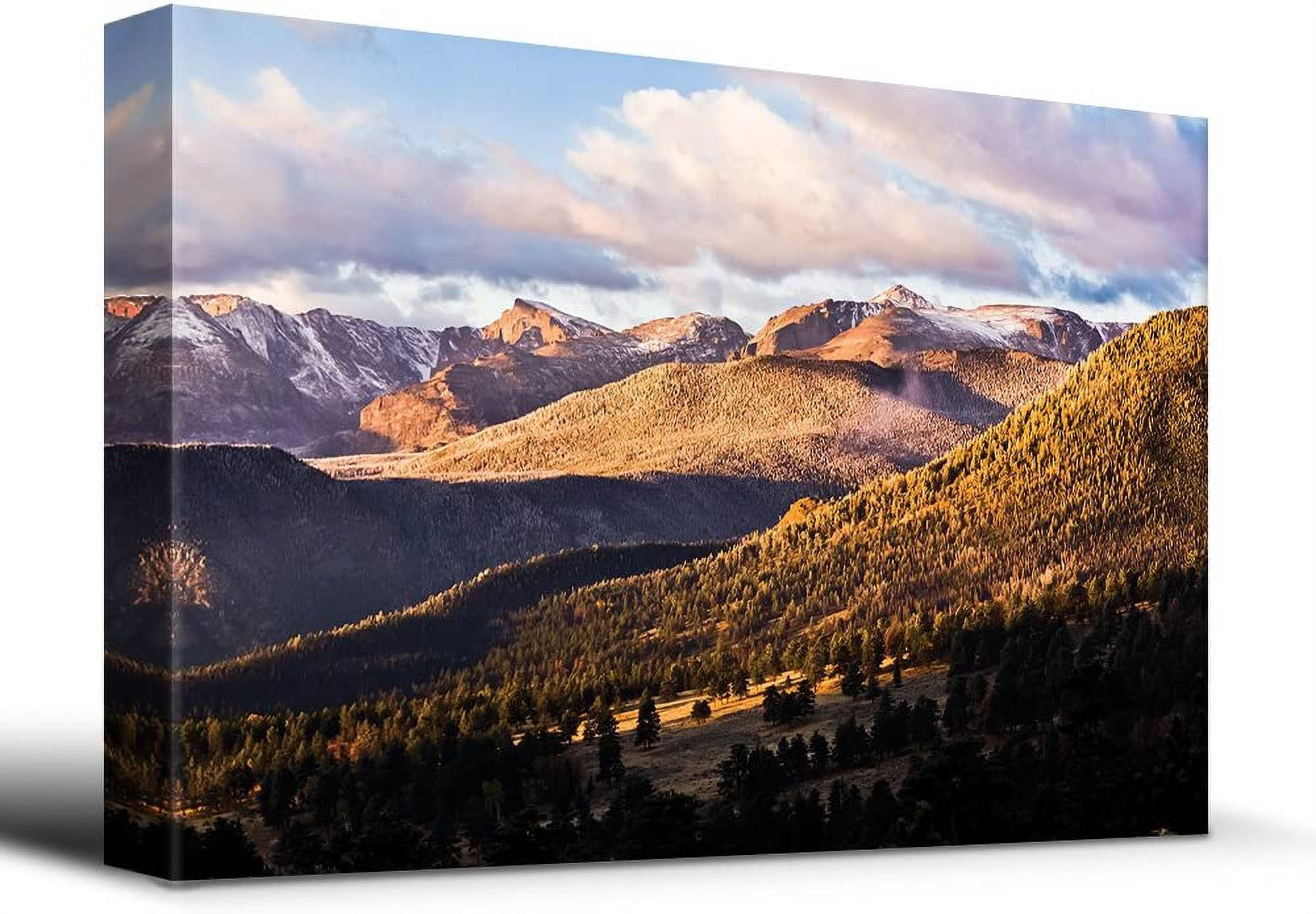 AEFER Serene Valley View - Canvas Art Home Art Unframe: 20x24inch ...
