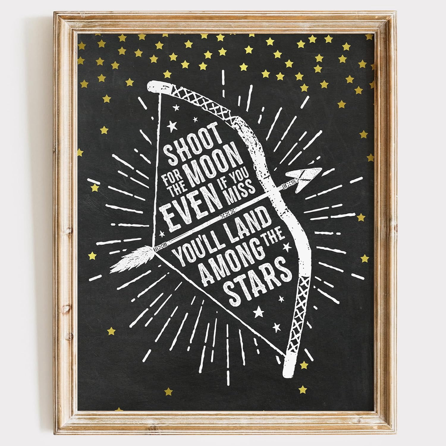 AEFER Shoot For The Moon Art Print - Unframed - 8x10 | Motivational ...
