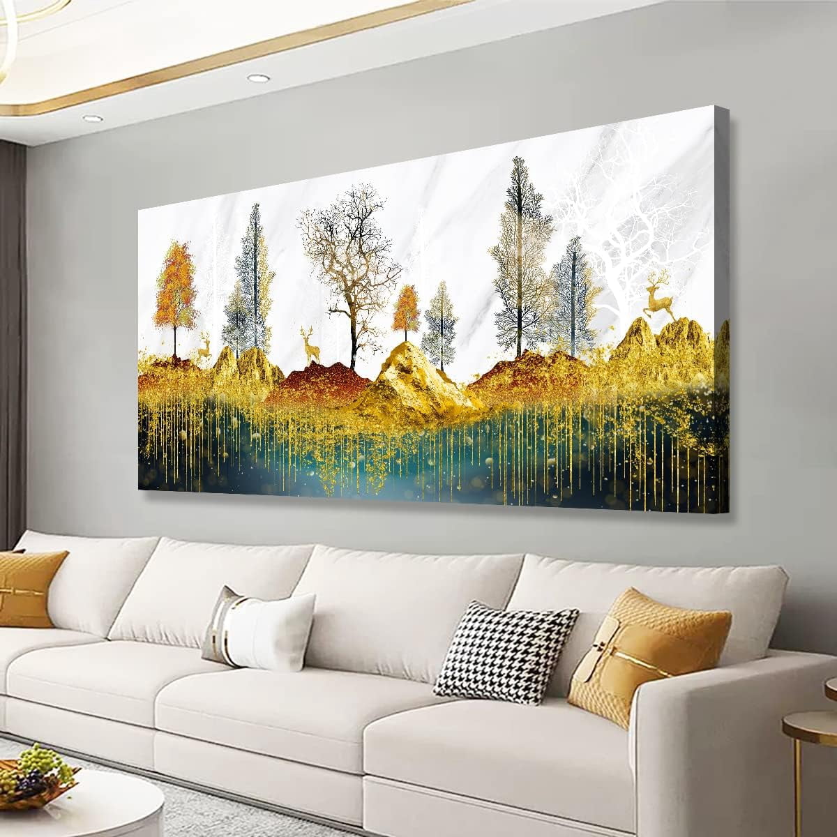 AEFER SiGu Tie Canvas Wall Art Modern Abstract Paintings,Stunning Wall ...