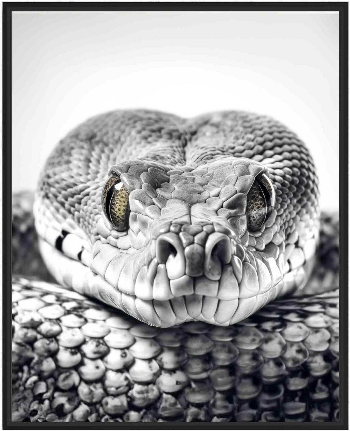 AEFER Snake Animal Art Prints Posters, Black and White Photography Wall ...