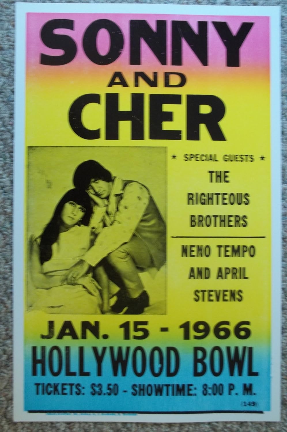 AEFER Sonny and Cher with The Righteous Brothers 1966 at The Hollywood ...