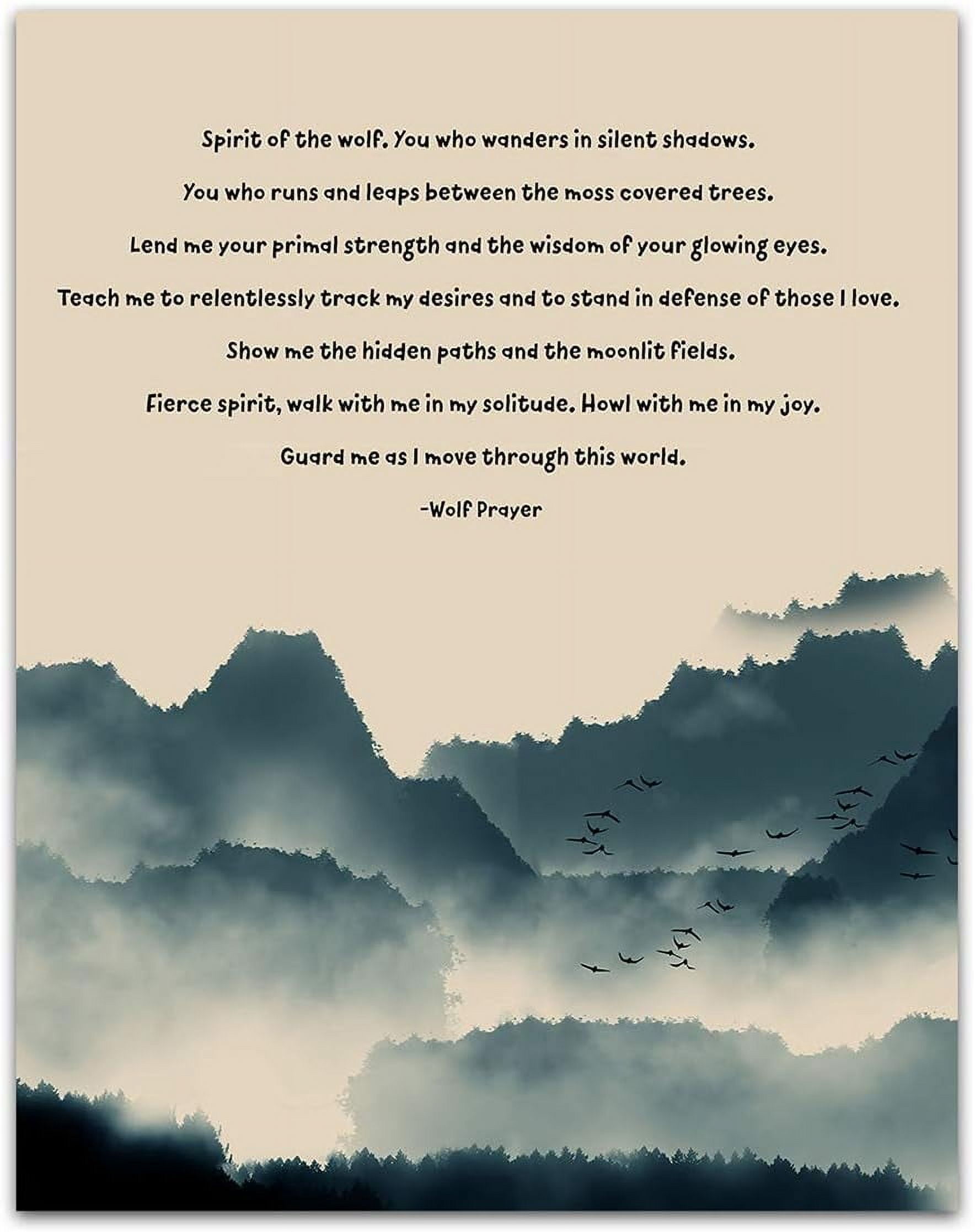 AEFER Spirit of the Wolf. You who wanders in silent shadows.Guard me as ...