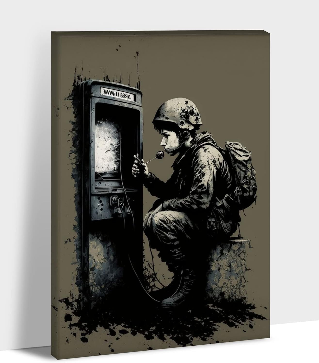 ASPORIC Canvas Wall Art - Lion in Colors - Decoration Artwork Ready to ...