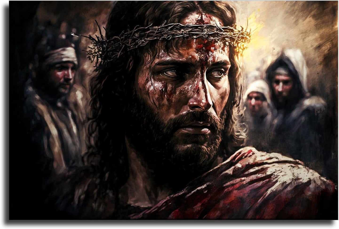 AEFER Suffering Jesus Poster Wall Decor Wall Art Printing Picture ...