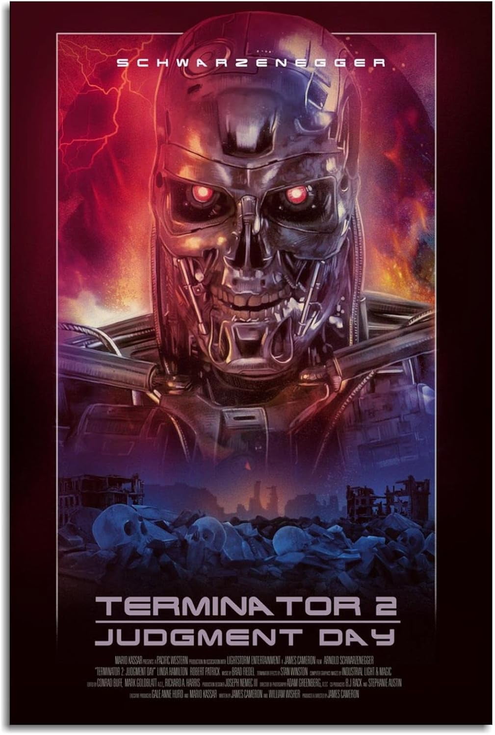 AEFER Terminator Poster Terminator：2 Judgment Day Canvas Prints Classic ...
