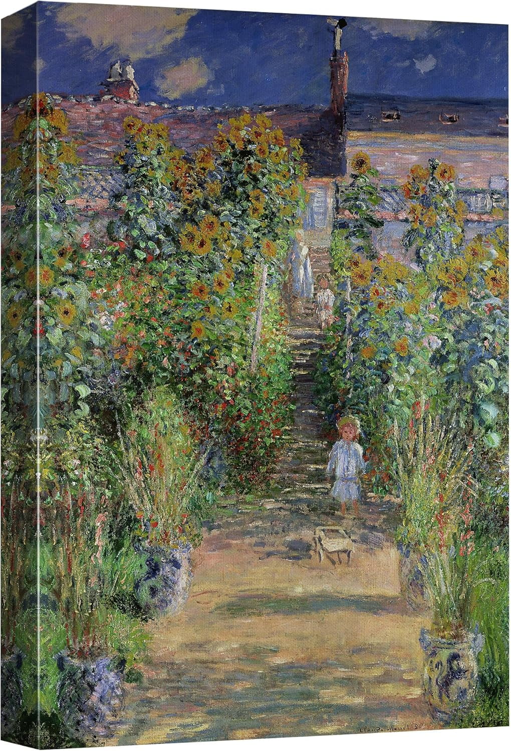 AEFER The Artist's Garden at Vetheuil by Claude Monet - Impressionist ...