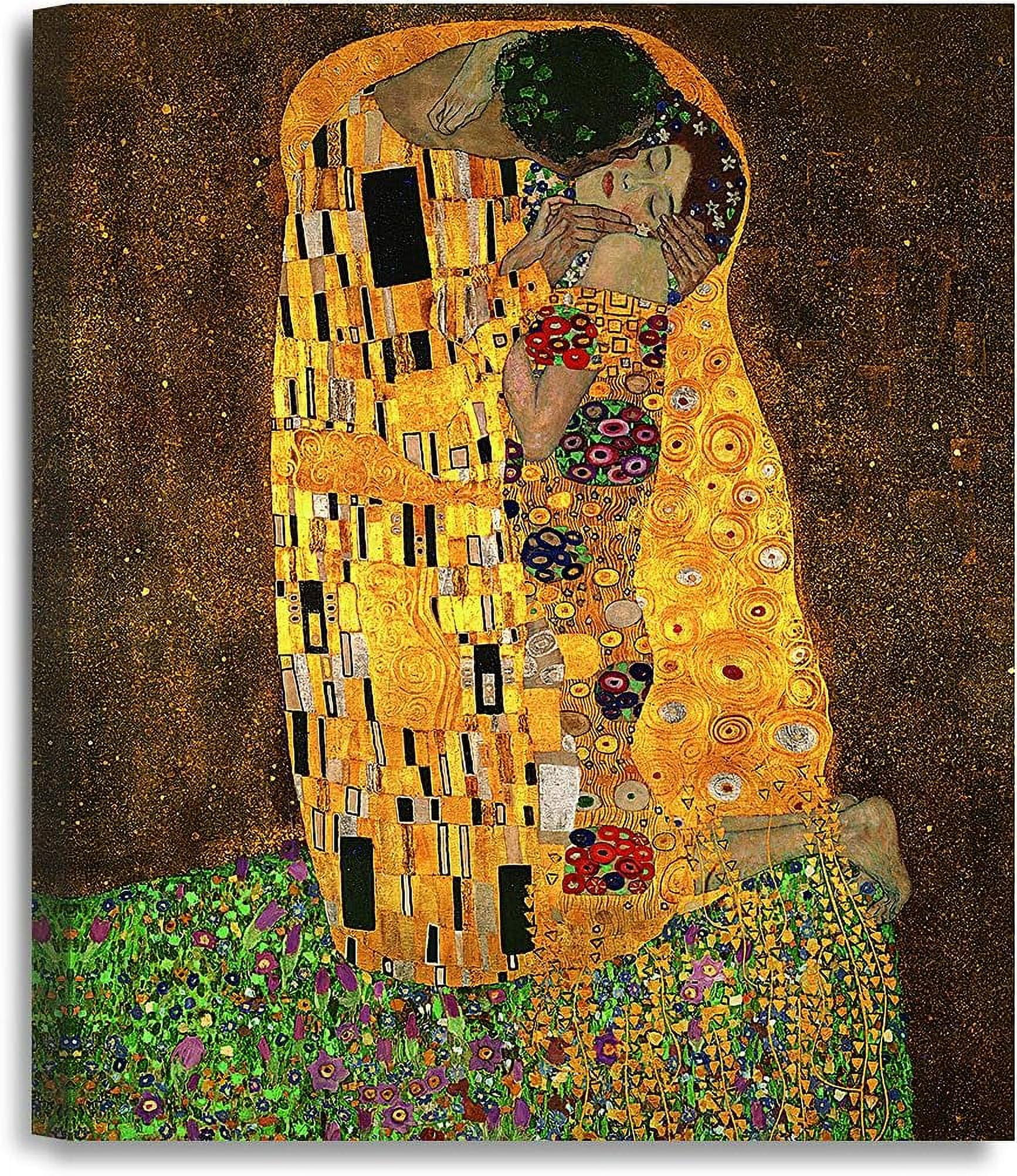AEFER The Kiss, Gustav Klimt Art Reproduction. Giclee Canvas Prints ...