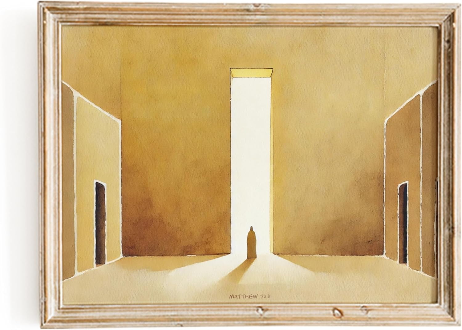 AEFER | The Narrow Gate | MatThew 7:13, Biblical Wall Art, Christian ...