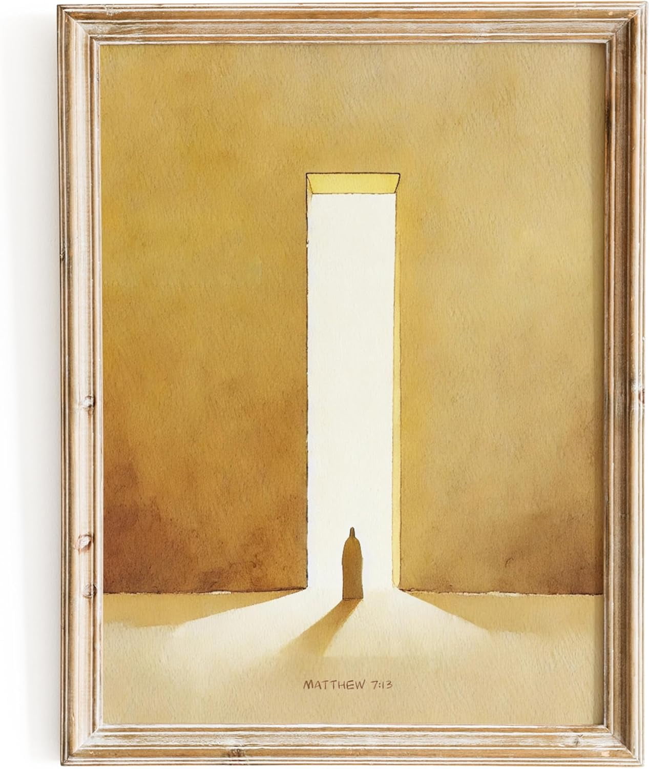 AEFER | The Narrow Gate Vertical | MatThew 7:13, Biblical Wall Art ...