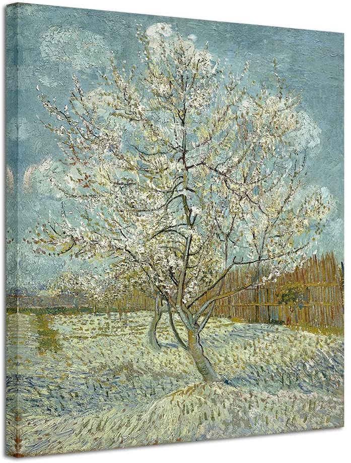 AEFER The Pink Peach Tree by Van Gogh Famous Oil Paintings Reproduction ...
