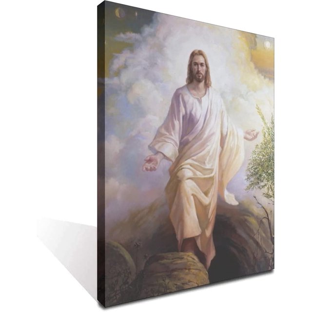 AEFER The Resurrected Christ Jesus Canvas Wall Art Print Poster Picture ...